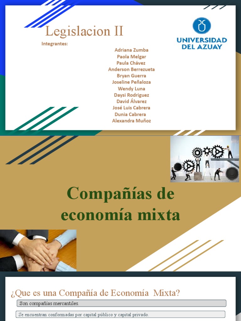 Compañías de Economía Mixta | PDF | Capital (economía) | Business