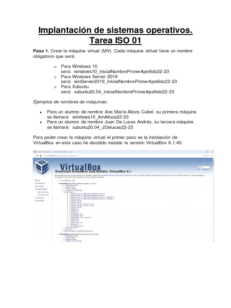 Implantación de Sistemas Operativos 1 | PDF | Archivo de computadora | Sistema operativo