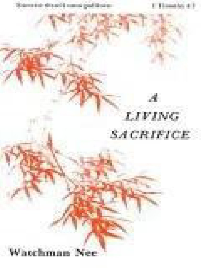 A Living Sacrifice - Watchman Nee | PDF | Baptism | Jesus