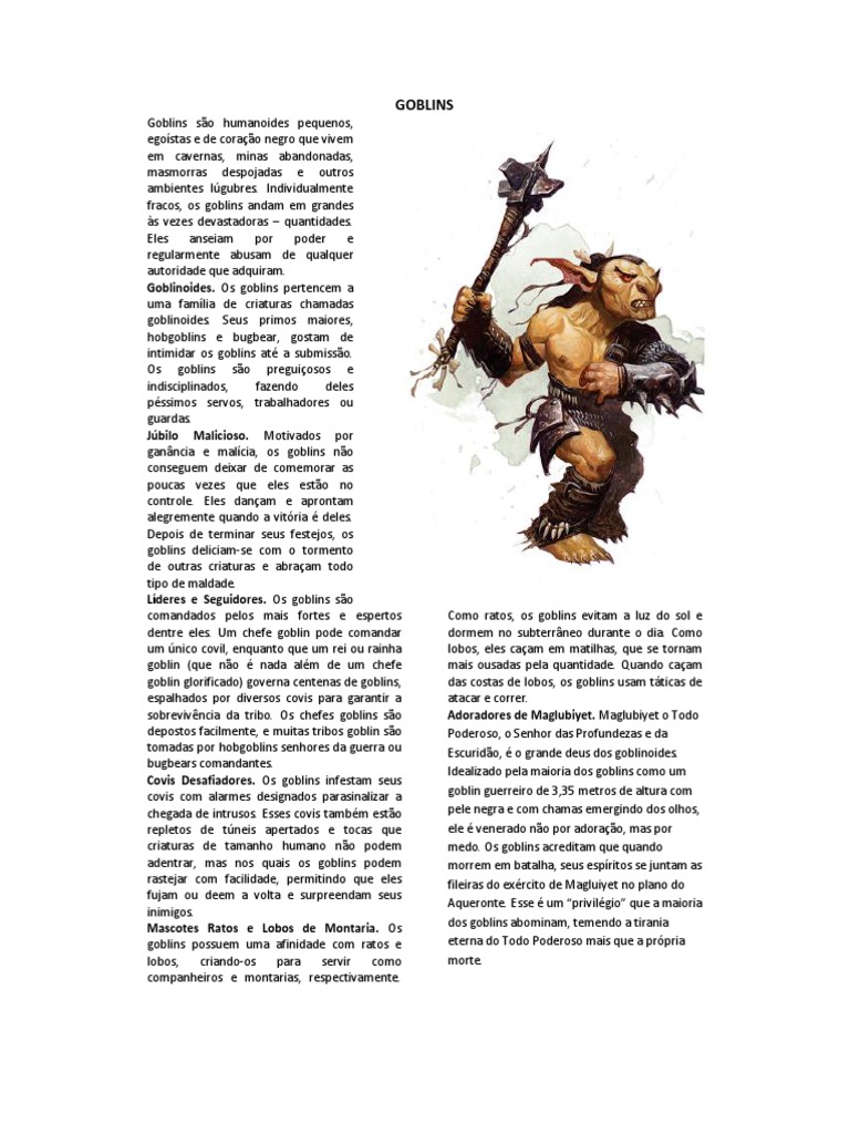 Goblins | PDF