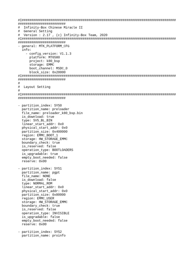MT6580 Android Scatter | PDF | Computer Architecture | Operating System Families