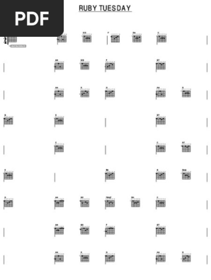 Acordes De Guitarra De Ruby Tuesday