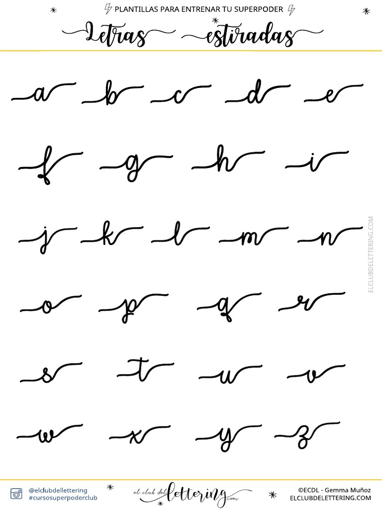 Plantillas - LETRAS ESTIRADAS | PDF