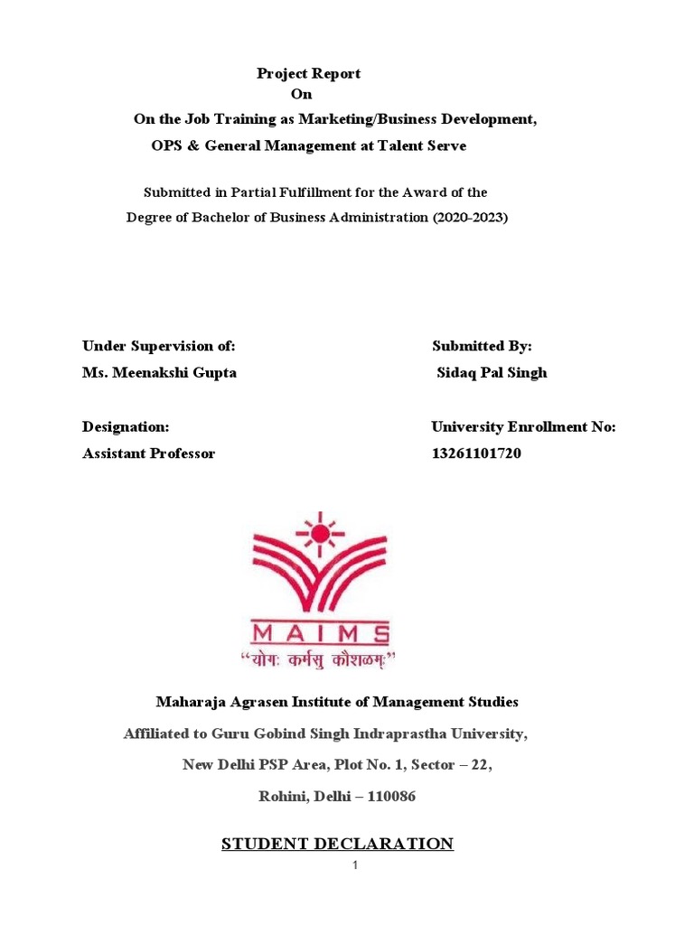 SIP Final Draft Sidaq Pal Singh | PDF | Educational Technology | Distance Education