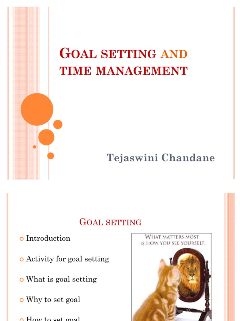 Goal Setting and Time Management For Students | PDF
