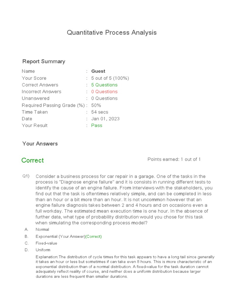 Guest-302344325-Quantitative Process Analysis | PDF | Performance Indicator | Insurance