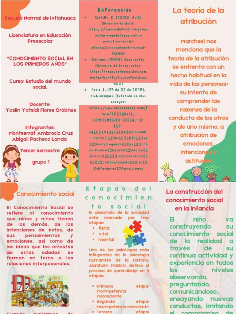 Triptico Papeleria Infantil Colorido - Trípticos | PDF