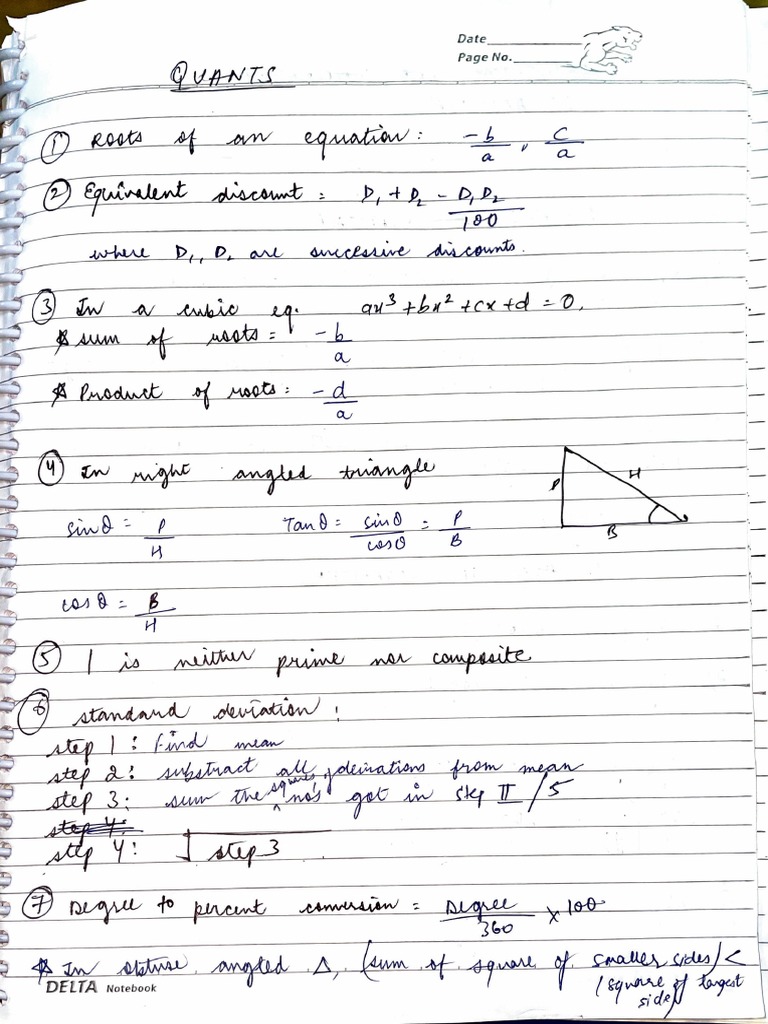 Quants Snap Formula Book | PDF