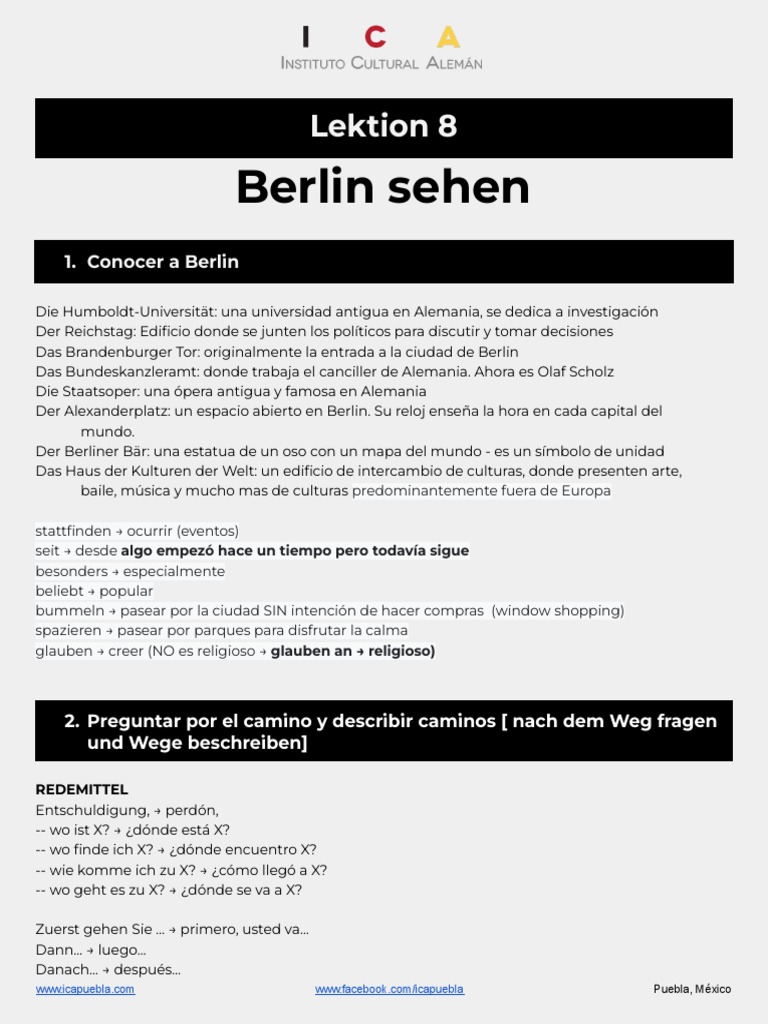 Stunde, 11.05. Lektion 8 | PDF