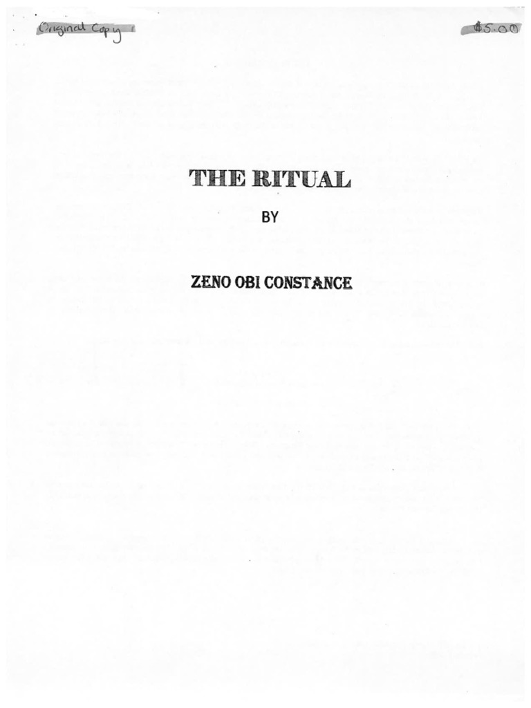 The Ritual by Zeno Obi Constance Flipbook PDF | PDF