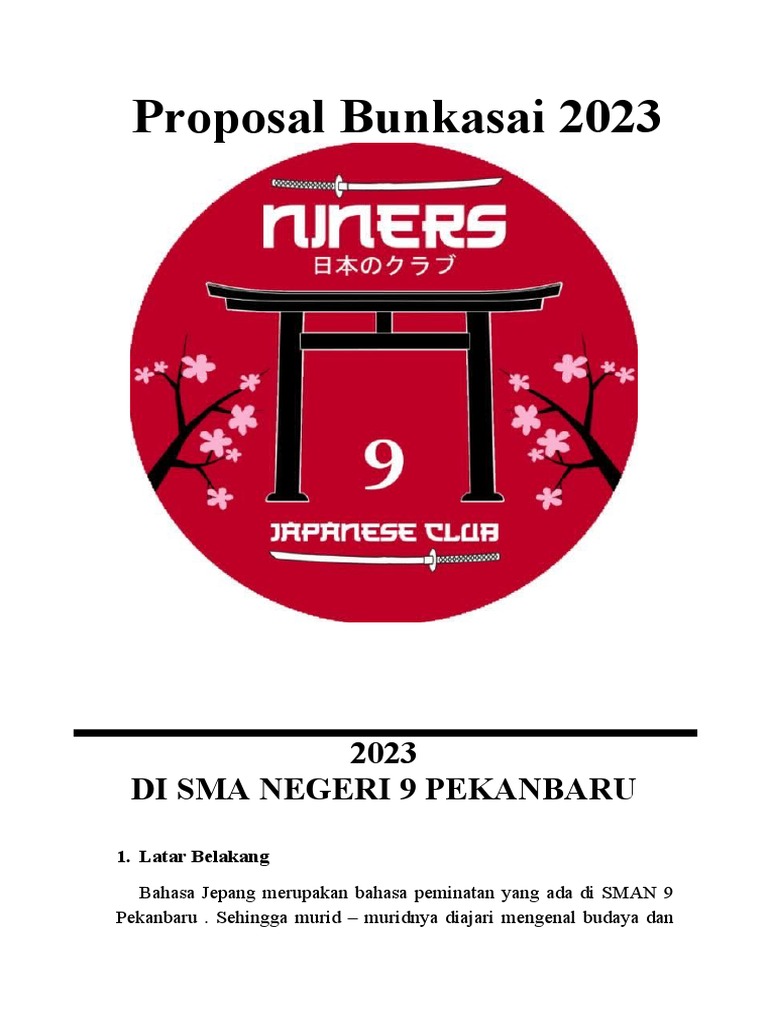 Proposal Japanese Day 2021 Salinan | PDF | Perjalanan | Kajian Bahasa Asing