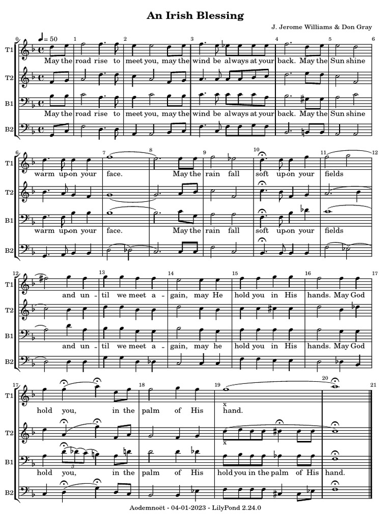 An Irish Blessing | PDF