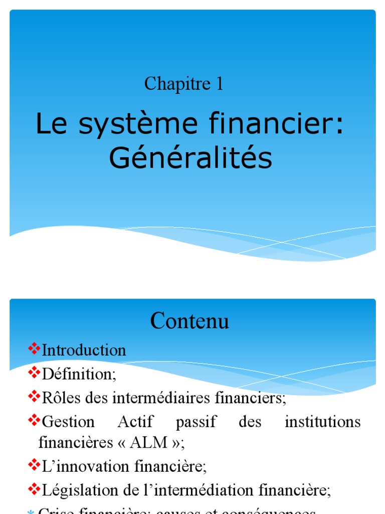 Chp1 Introduction | PDF | Banques | Risque