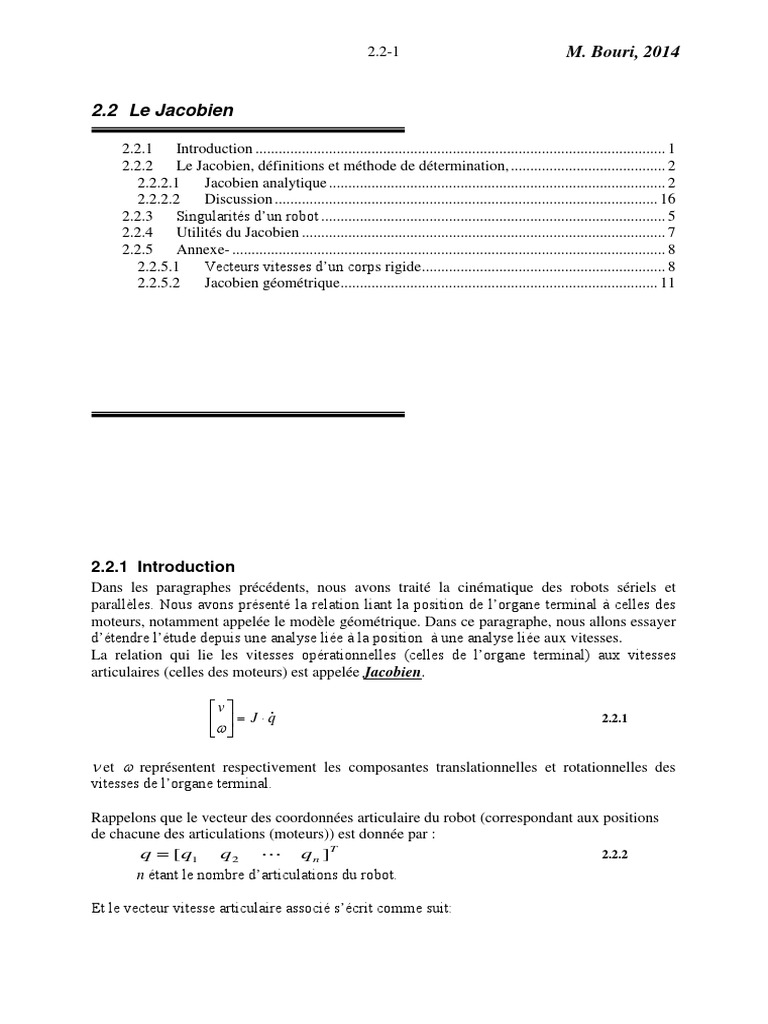 Emailing Le Jacobien - Cours2014 | PDF | Rotation | Mouvement de rotation