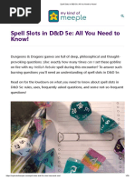 D&D 5E Familiar Guide and Stats | PDF | Senses