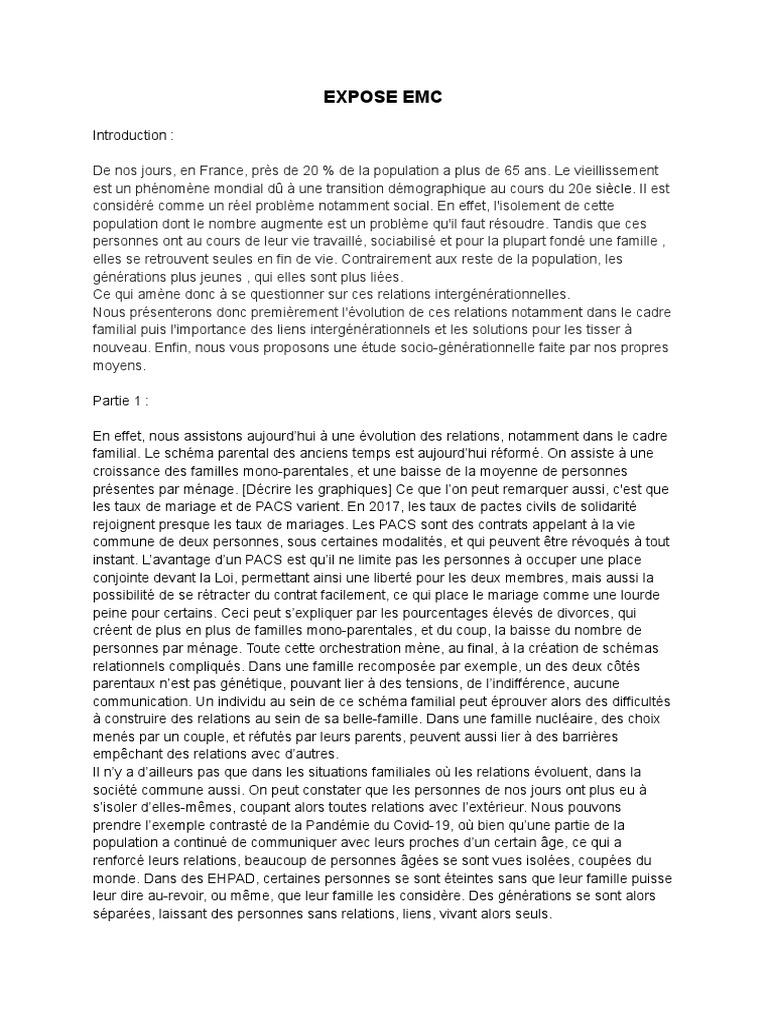 Expose Emc - R.ig | PDF | Famille | Mariage