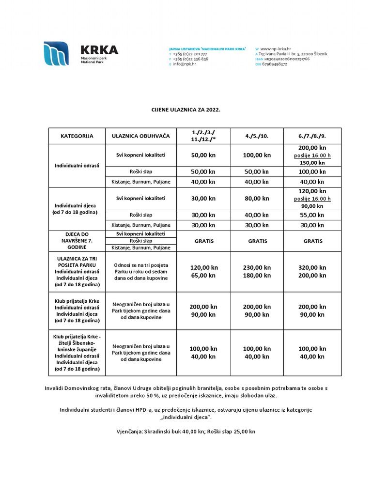 NP Krka Cjenik | PDF