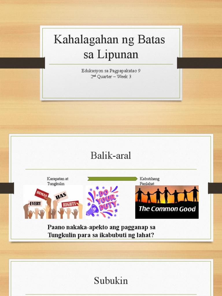 Kahalagahan NG Batas | PDF