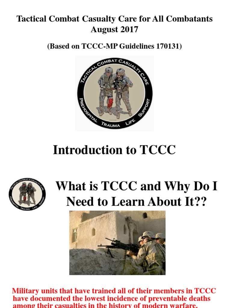 Introduction to Tactical Combat Casualty Care | PDF | Military ...
