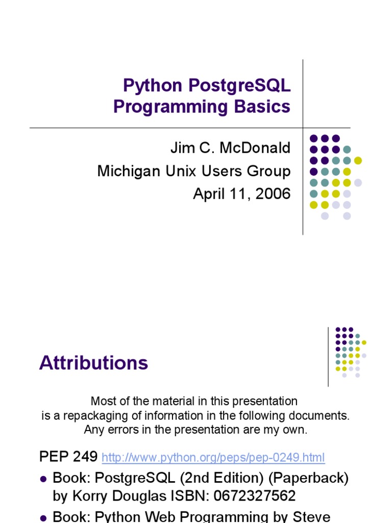 Python PostgreSQL Basics | PDF | Postgre Sql | Sql