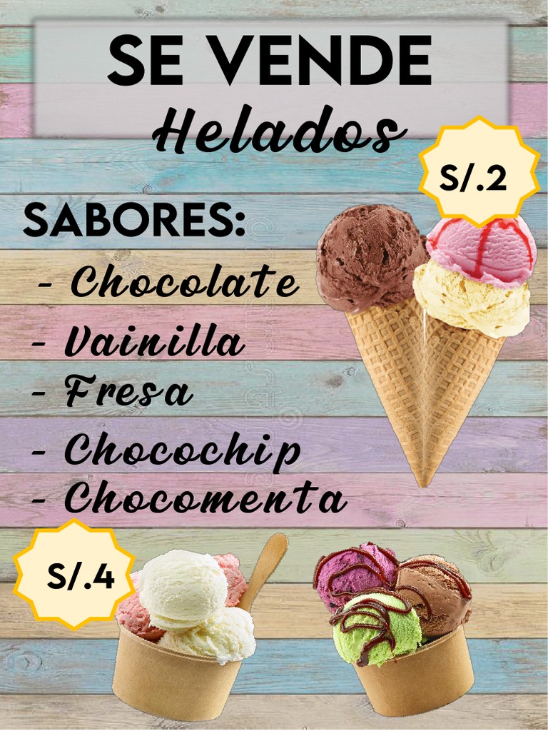 Se Vende Helados | PDF