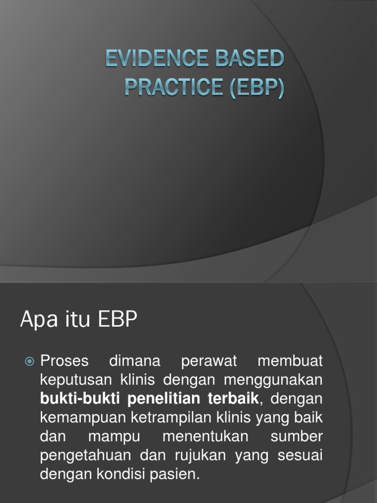 Evidence Based Nursing | PDF