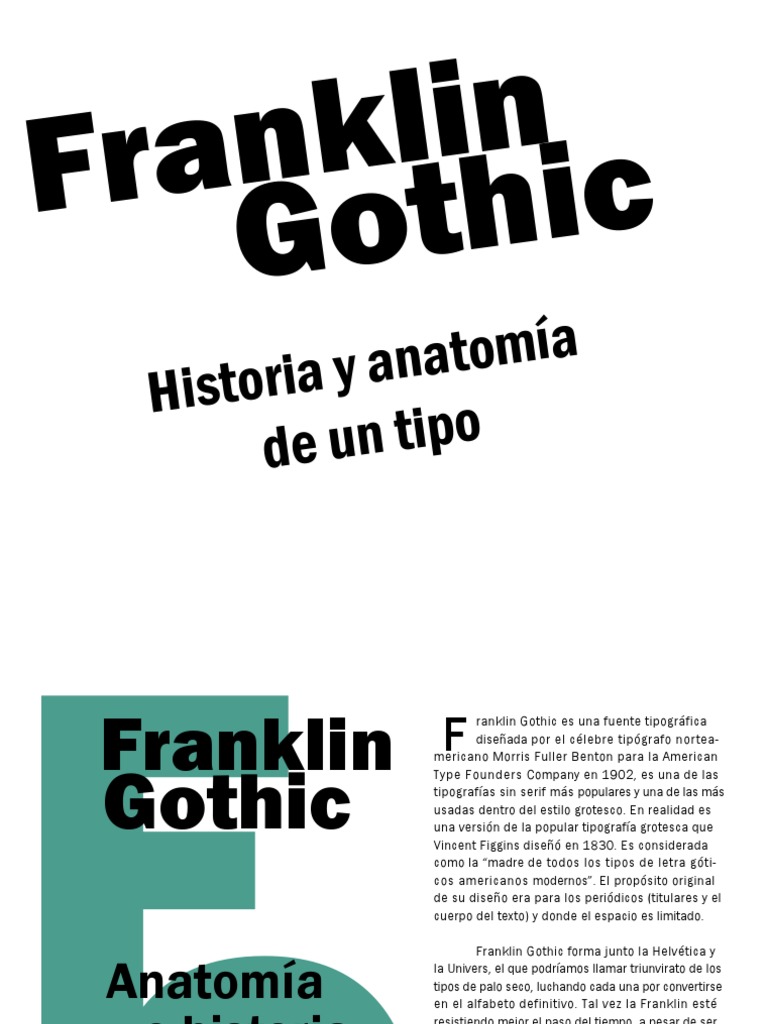 Franklin Gothic Book | PDF | Tipografía | Impresión