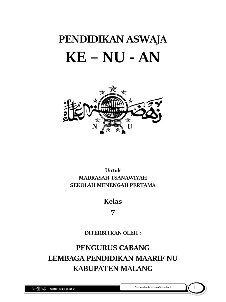 Lks Aswaja Mts Kelas 7 Sem 2 Dmc. | PDF