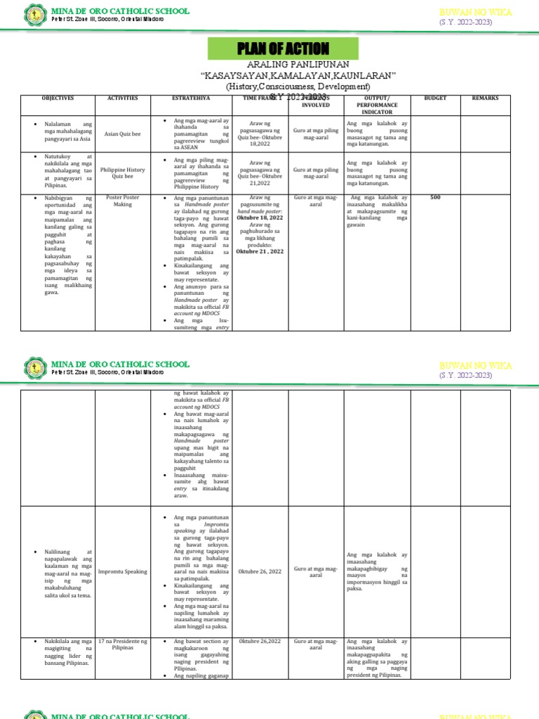 Ap Plan 1 | PDF