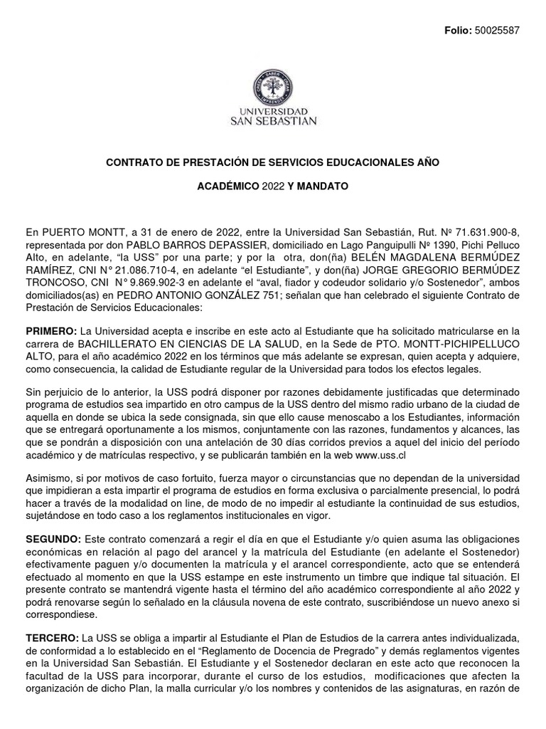 Contrato Firmado | PDF | Pagos