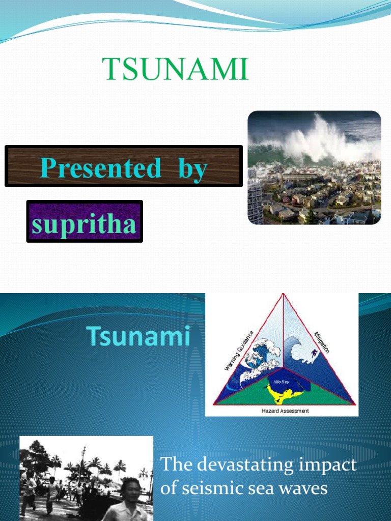 Tsunami PPT For Class8 | PDF