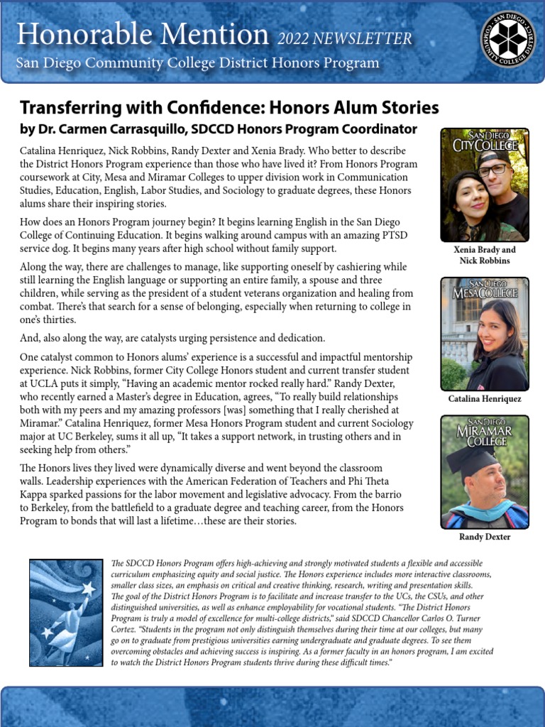 District Honors Newsletter 2022 | PDF