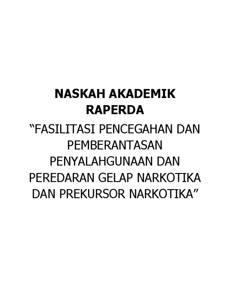 Raperda Magelang: Pencegahan dan Pemberantasan Narkoba | PDF