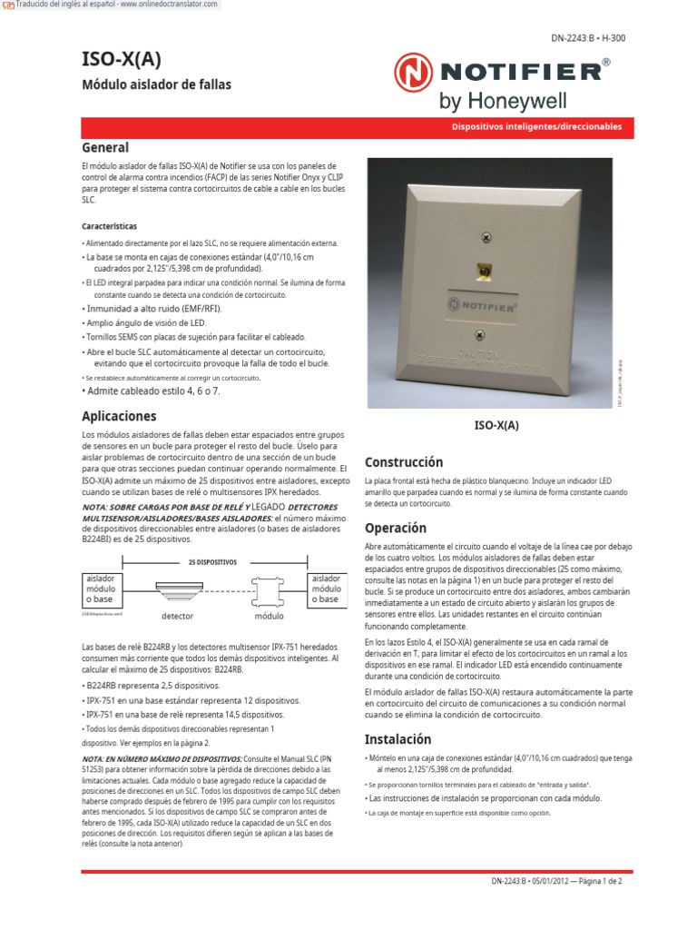 DN 2243 PDF - En.es | PDF | Diodo emisor de luz | Relé