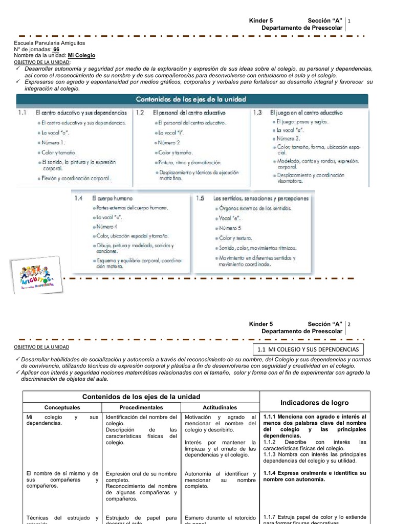 Planificación Kínder 5 | Jardín de infancia | Lectura (proceso)