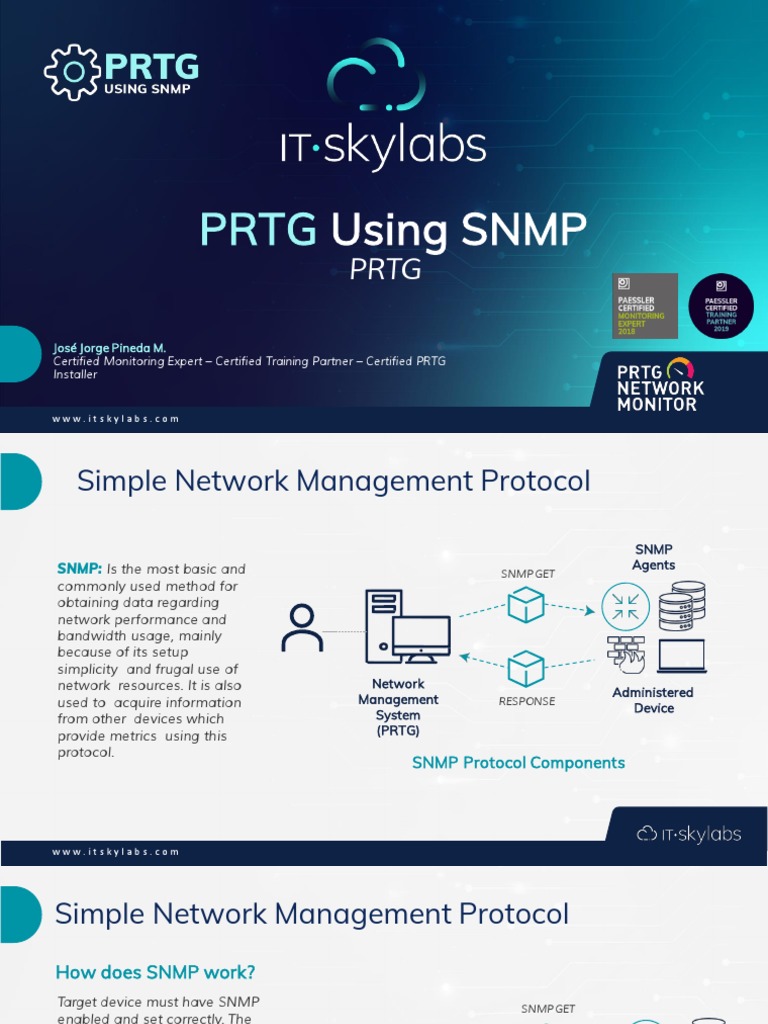 PRTG Using Snmp-2022 60min | PDF | Computing | Internet Protocols