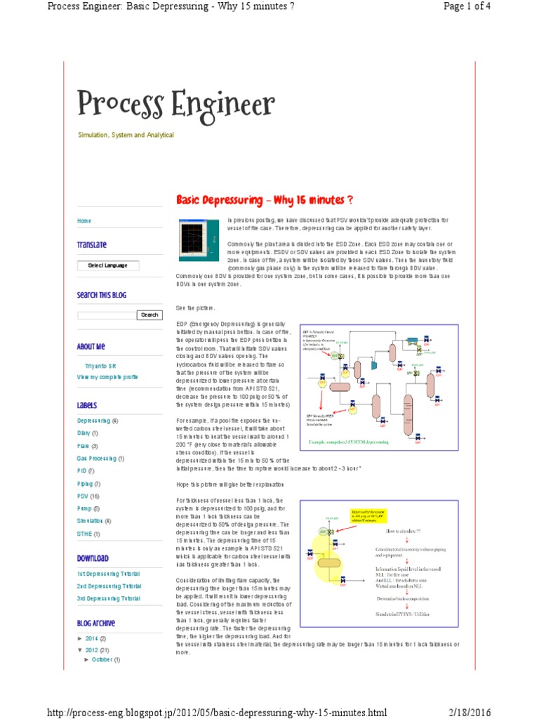 Basic Depressuring Why 1 | PDF | Heat | Pump