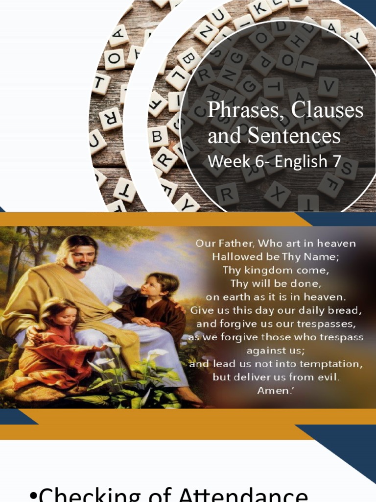 Q1 W6 - Phrases, Clauses and Sentences | PDF | Sentence (Linguistics ...