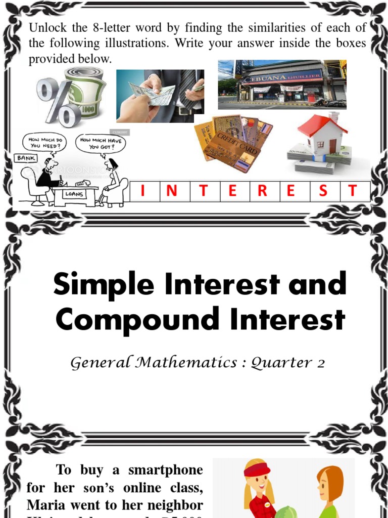 General Math Quarter 2 Simple and Compound Interest Updated 111922 ...