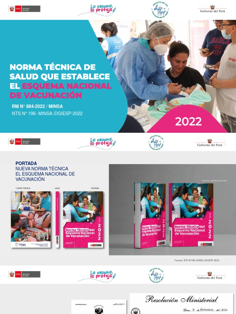 Esquema de VAcuanción - MINSA - DGIESP 2022 | PDF | Vacunas | Especialidades Medicas