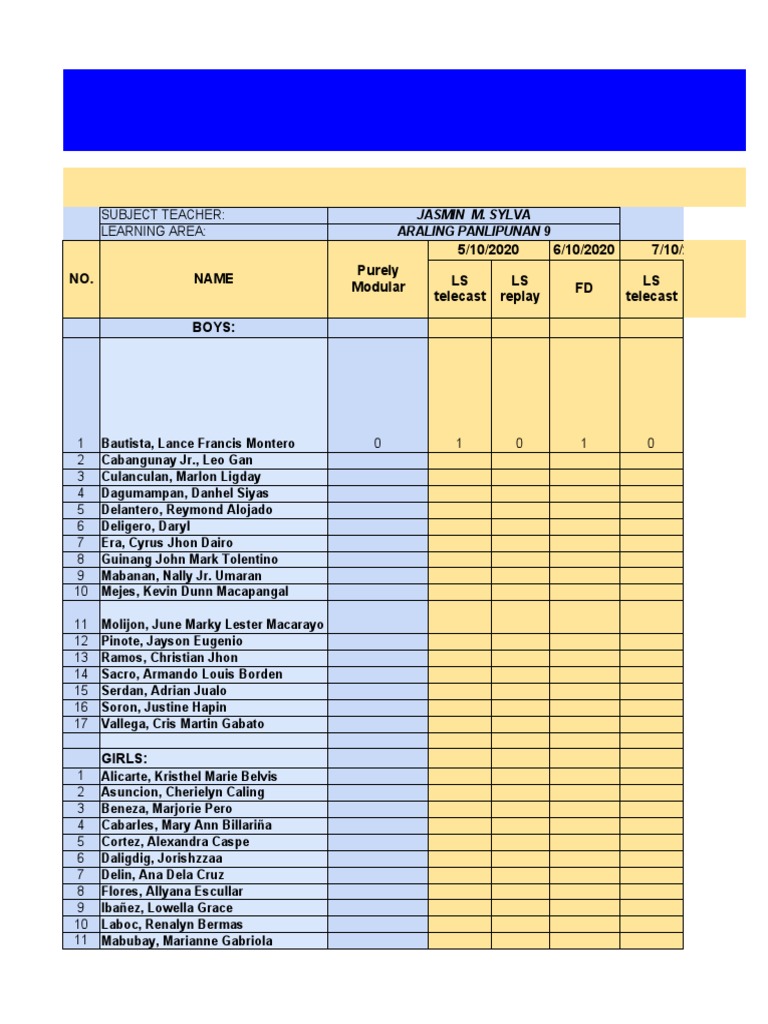 Attendance Monitoring (Temporary) | PDF