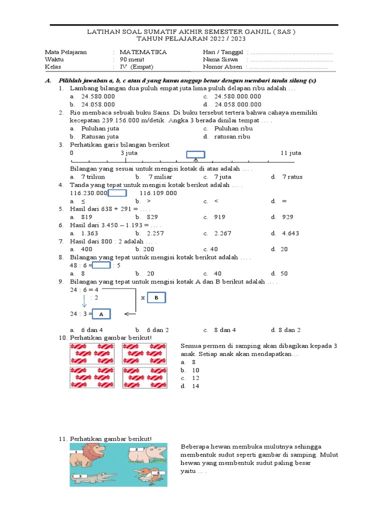 Latihan Soal MTK 1 | PDF | Metode & Bahan Ajar