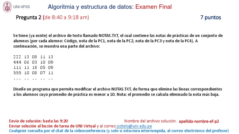 UNI-SI205-EF-Pregunta 2 | PDF