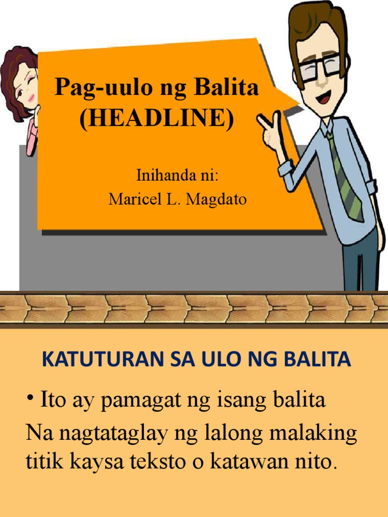 Pagsulat NG Ulo NG Balita | PDF