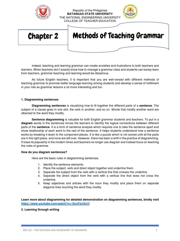 Effective Methods for Teaching Grammar | PDF | Teaching Method | Learning