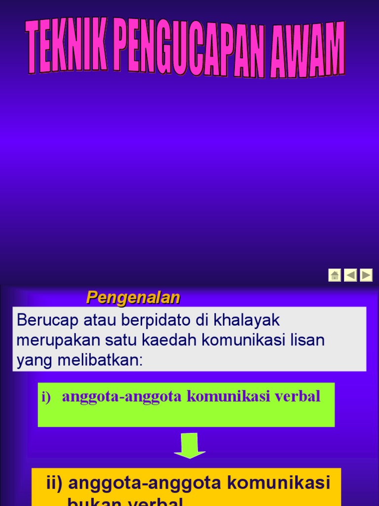 Teknik Pengucapan Awam | PDF