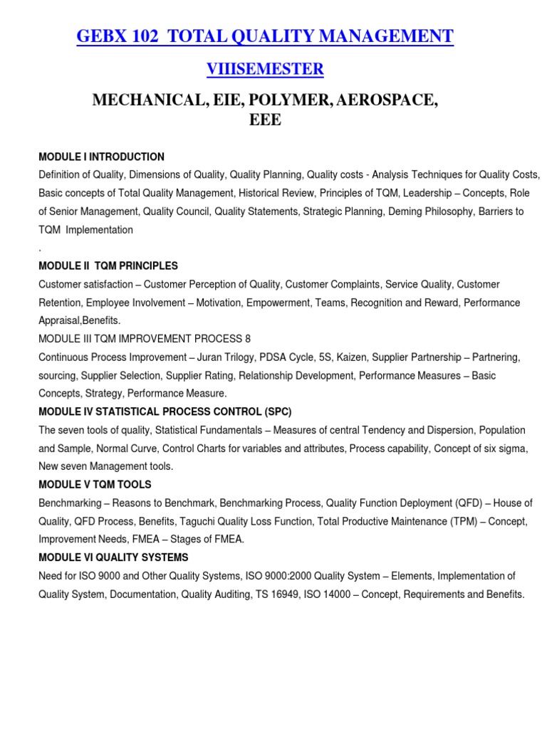 TQM UNIT 3 & 5 - Edited Final | PDF | Motivation | Motivational