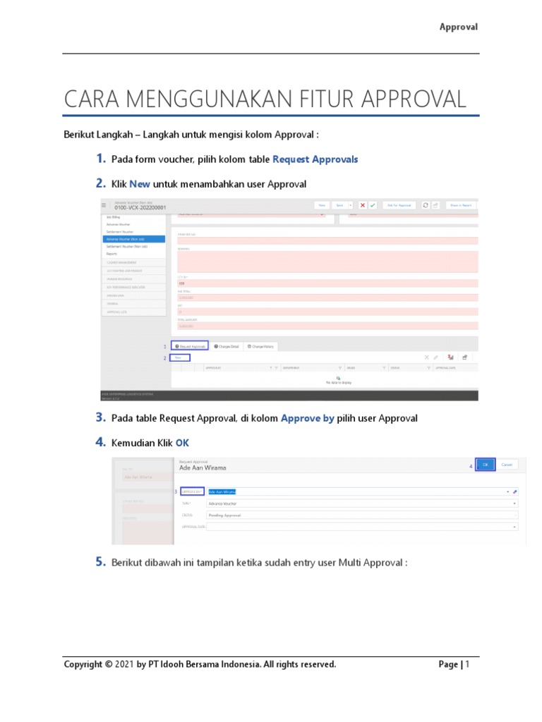 Fitur Approval | PDF