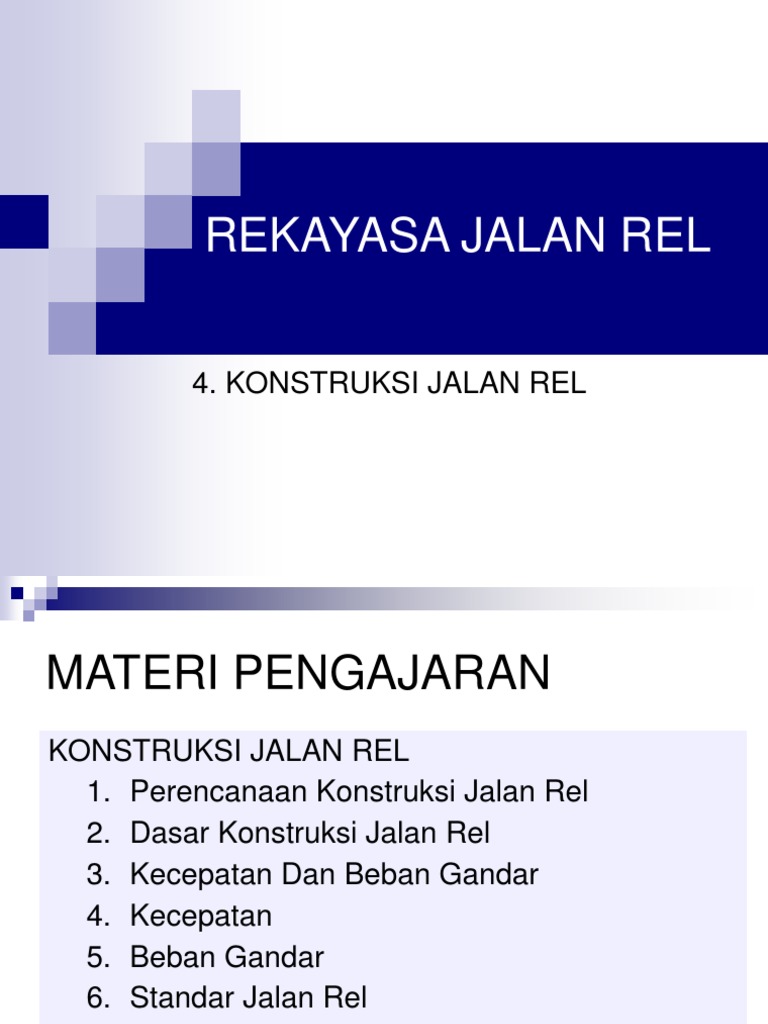 Konstruksi Jalan Rel | PDF | Sains & Matematika