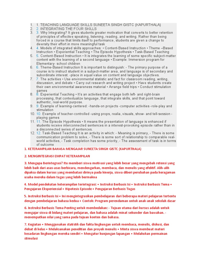 Script | PDF | Reading Comprehension | Teaching Method